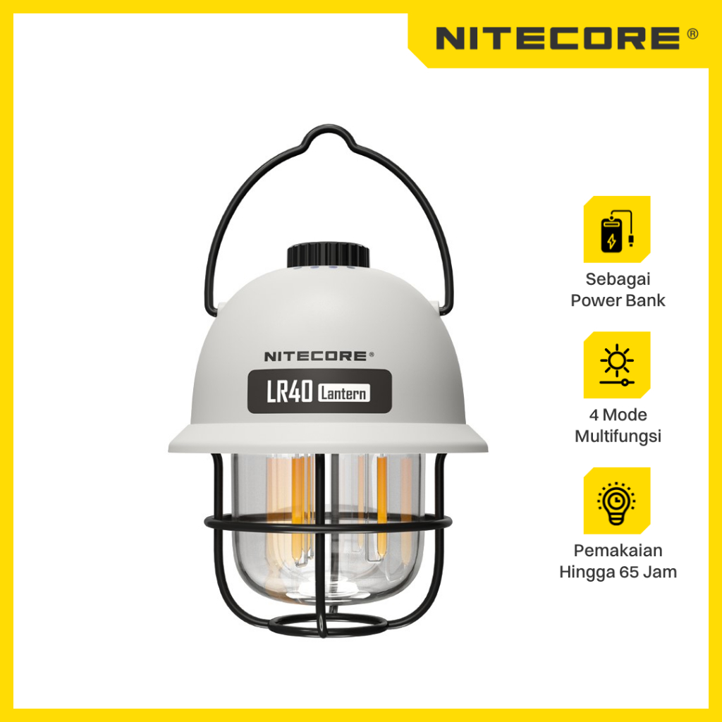 Jual NITECORE Lampu LED Camping Lantern USB 4000mAh 3 Light Sources ...