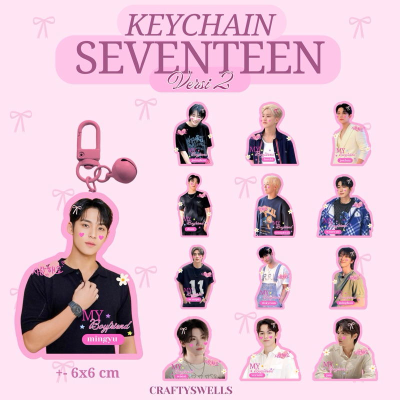 Jual KEYCHAIN SEVENTEEN | KEYCHAIN KPOP | VERSI 1 | VERSI 2 | Shopee ...