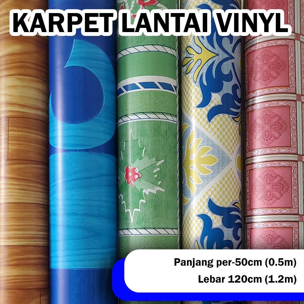 Jual Karpet Lantai/Meja Plastik/Vinyl Lebar 120cm x Panjang per 50cm ...