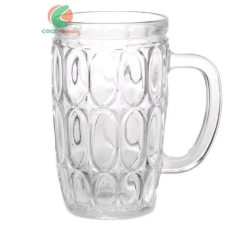Jual Gelas Beling Kaca Bening Gagang 400ML untuk pembelian kelipatan 6 ...