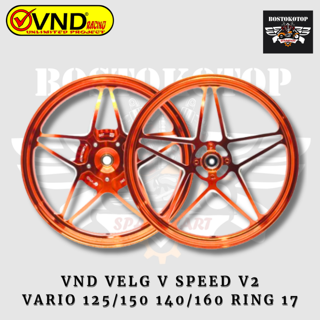 Jual VND Velg Racing Tipe V Speed V2 Gen 2 Ukuran 140 160 Ring 17 Motor Vario 125 / Vario 150 ...