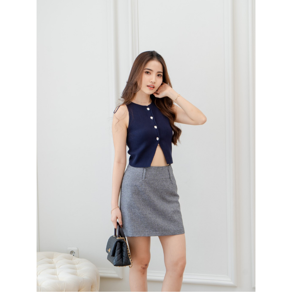 Jual Ivanna Skirt Rok Kantor Rok Aline Rok Pendek Rok Span Mini Skirt ...