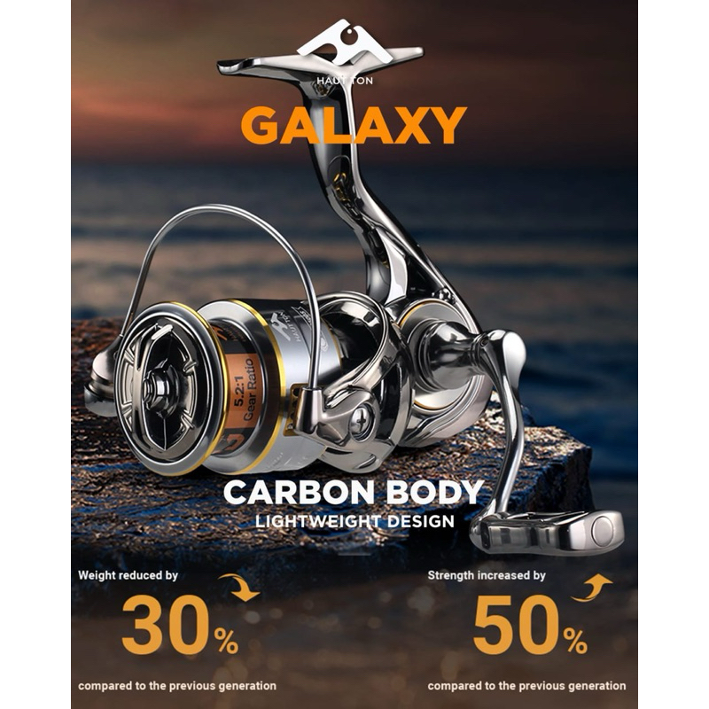 Jual Reel HautTon Galaxy 1500/2500/3000 PH Super Smooth | Shopee Indonesia