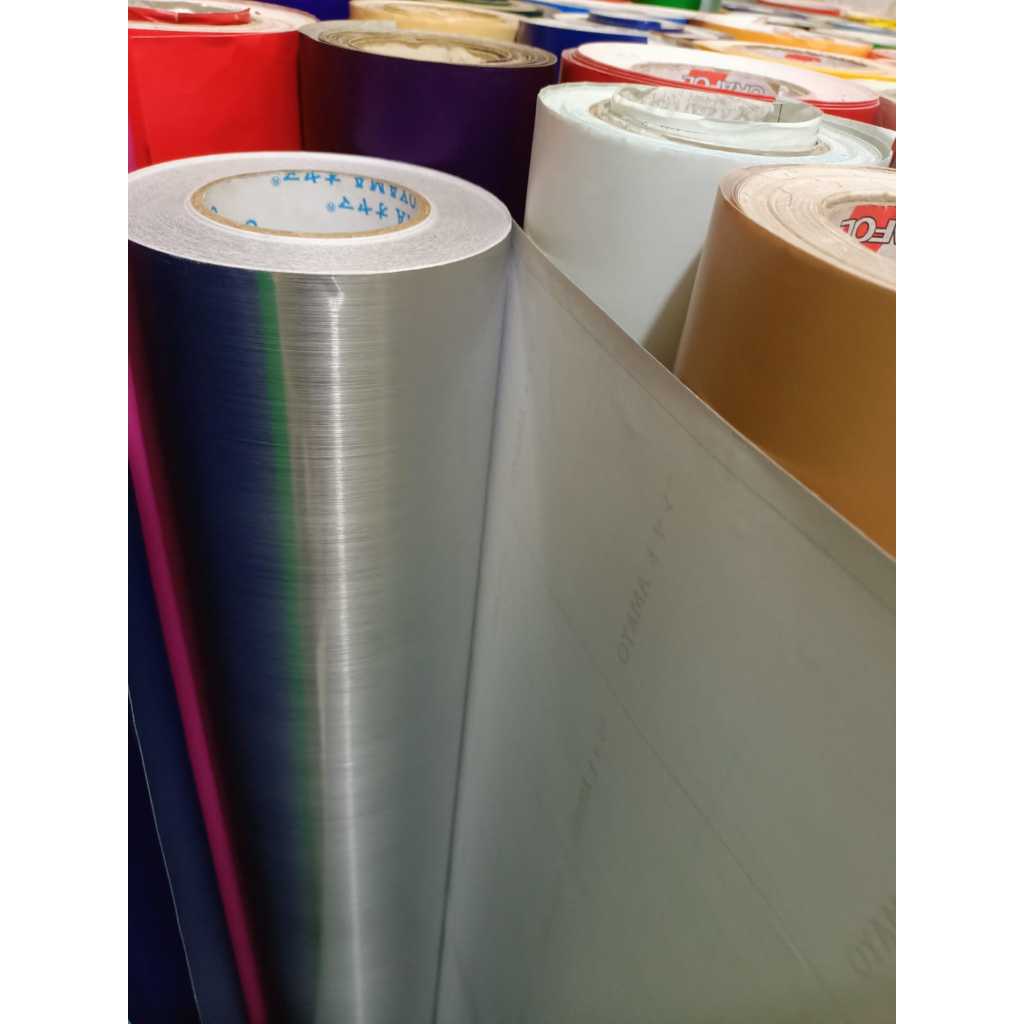 Jual Sticker Oyama Hairline Silver brush L120cm x P100cm | Shopee Indonesia