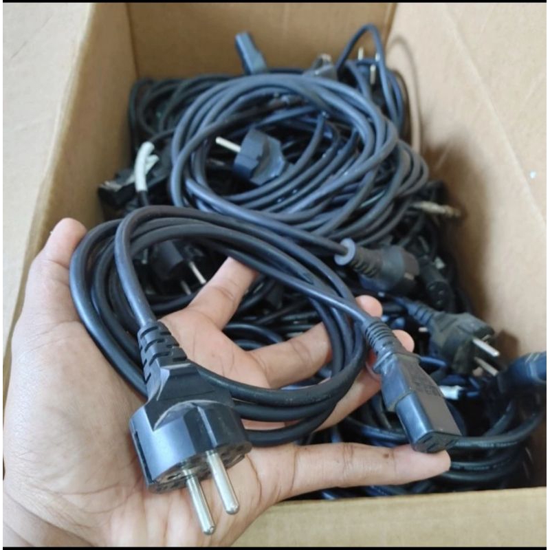 Jual kabel power 3 lubang original tebal | Shopee Indonesia