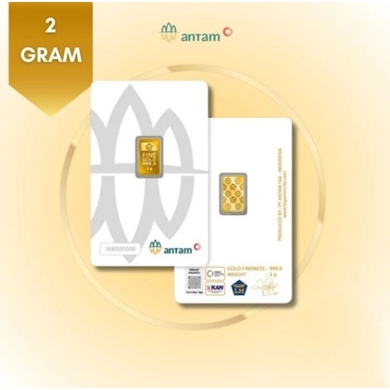 Jual BATAM - ANTAM 2 gram logam mulia emas murni certified red mark ...