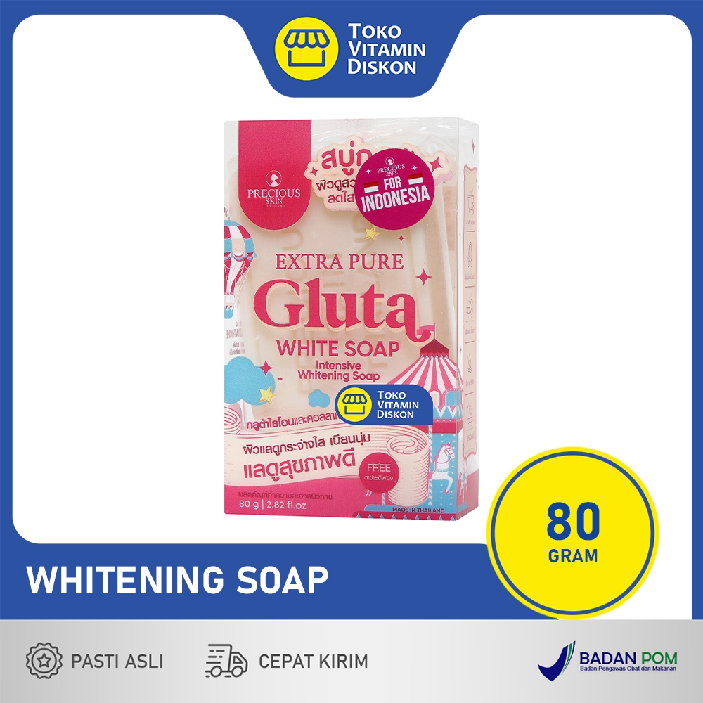 Jual PRECIOUS SKIN EXTRA PURE GLUTA WHITENING BODY AND FACE SOAP 80GR ...