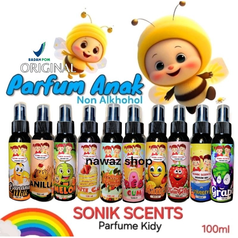 Jual Parfum Kids Parfum Anak Parfum Kidy Sonik Scents Original 100ml ...
