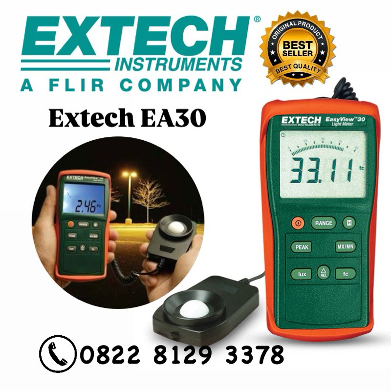Jual Extech EA30 - EA 30 Light Meter (Easy View) | Shopee Indonesia
