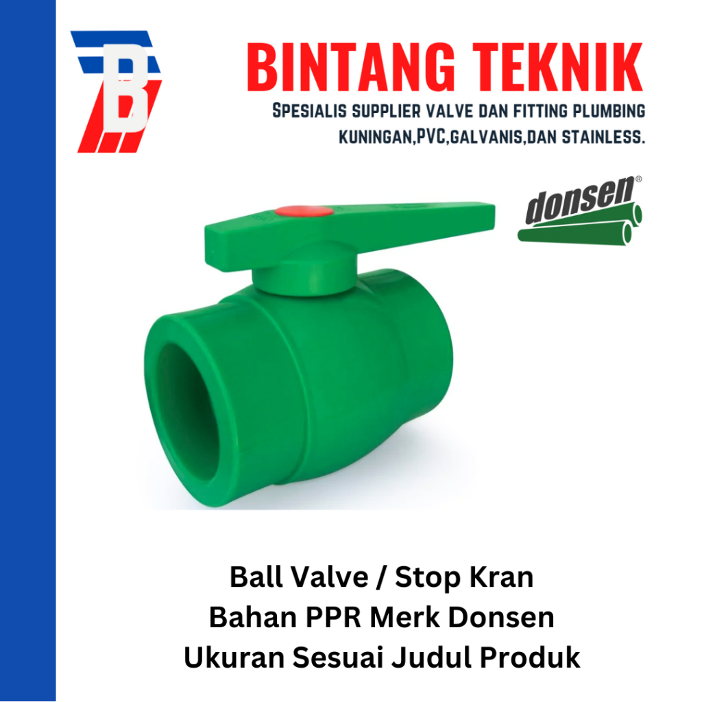 Jual Ball Valve / Stop Kran PPR 63 mm 2" inch Donsen | Shopee Indonesia