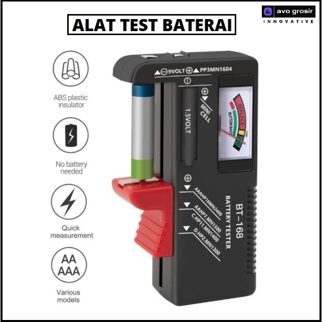 Jual Alat Test cek Baterai Battery Tester Checker Batere Volt Tester ...