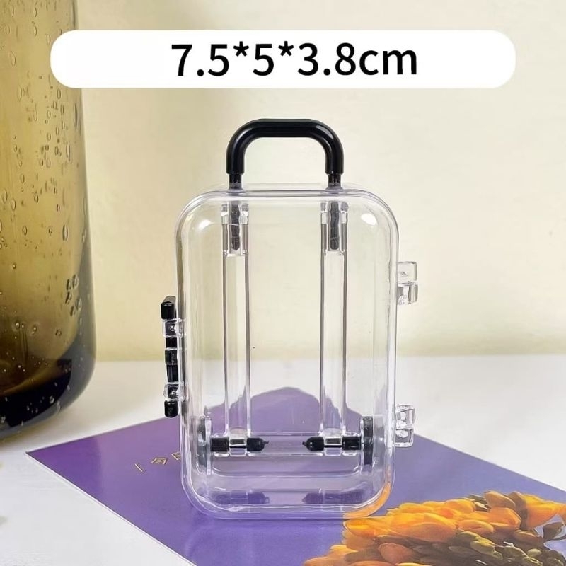 Jual Case Kotak Box Mika Model Koper Ukuran 7.5x5x3.8cm | Shopee Indonesia