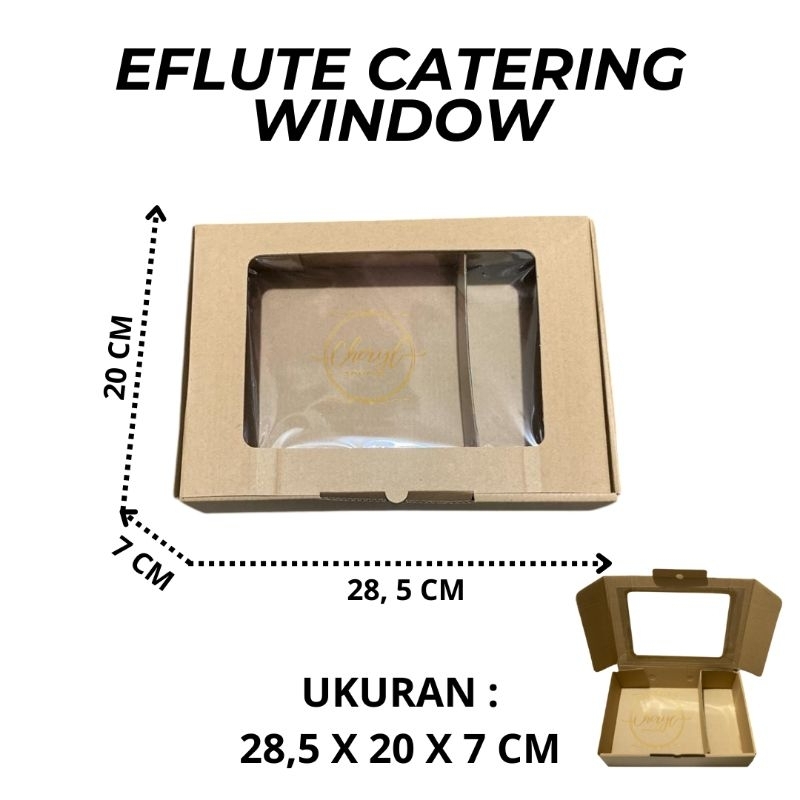 Jual (1 PCS) DOS / DUS KUE EFLUTE CATERING WINDOW Karton Box Kotak ...