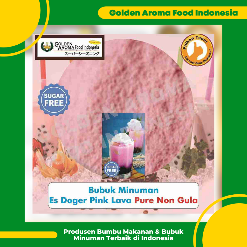 Jual Bubuk Minuman Es Doger Pink Lava Pure Non Gula 1 Kg Drinking ...