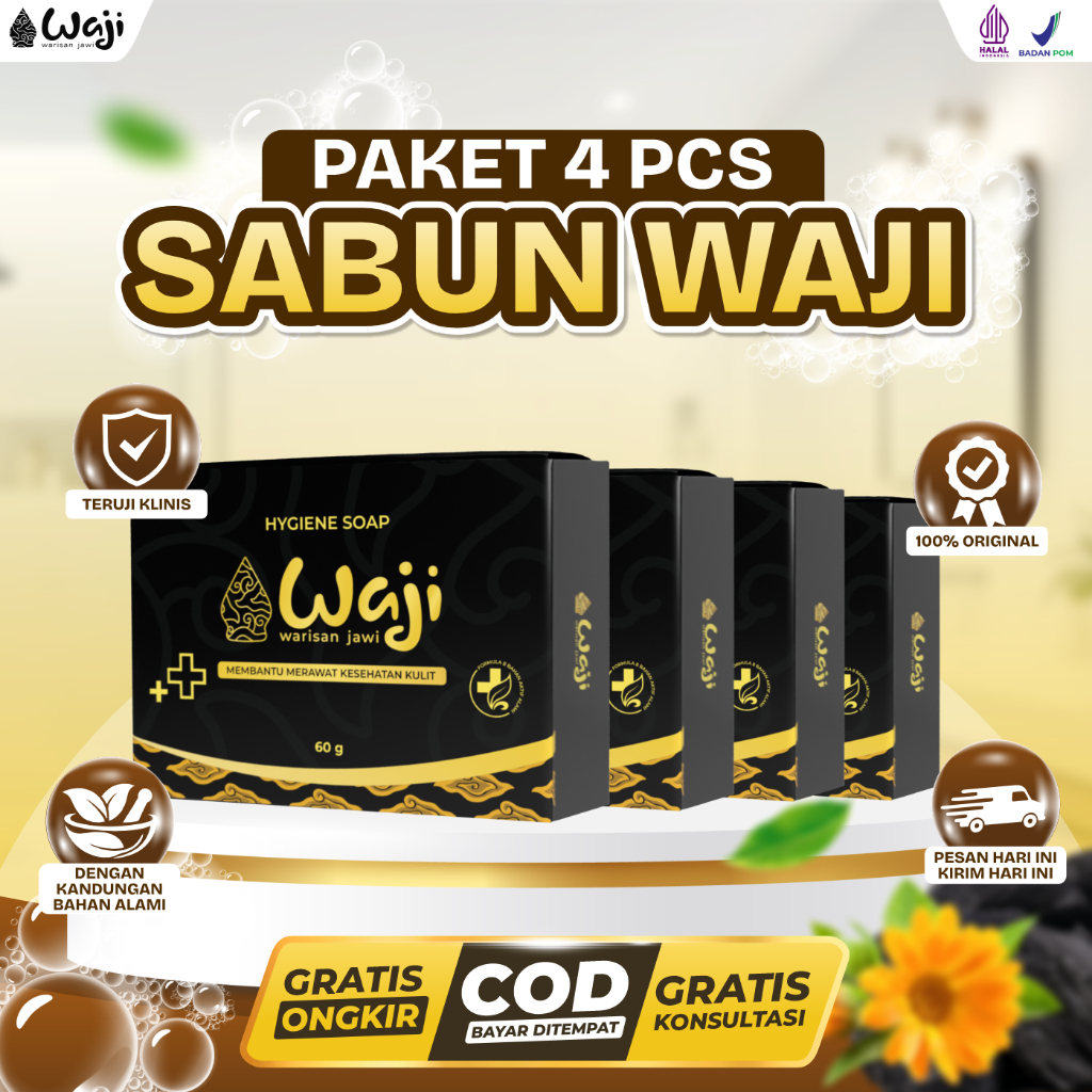 Jual Sabun Waji 4 Pcs - Sabun Gatal Antibakteri Antijamur Sabun Alami ...