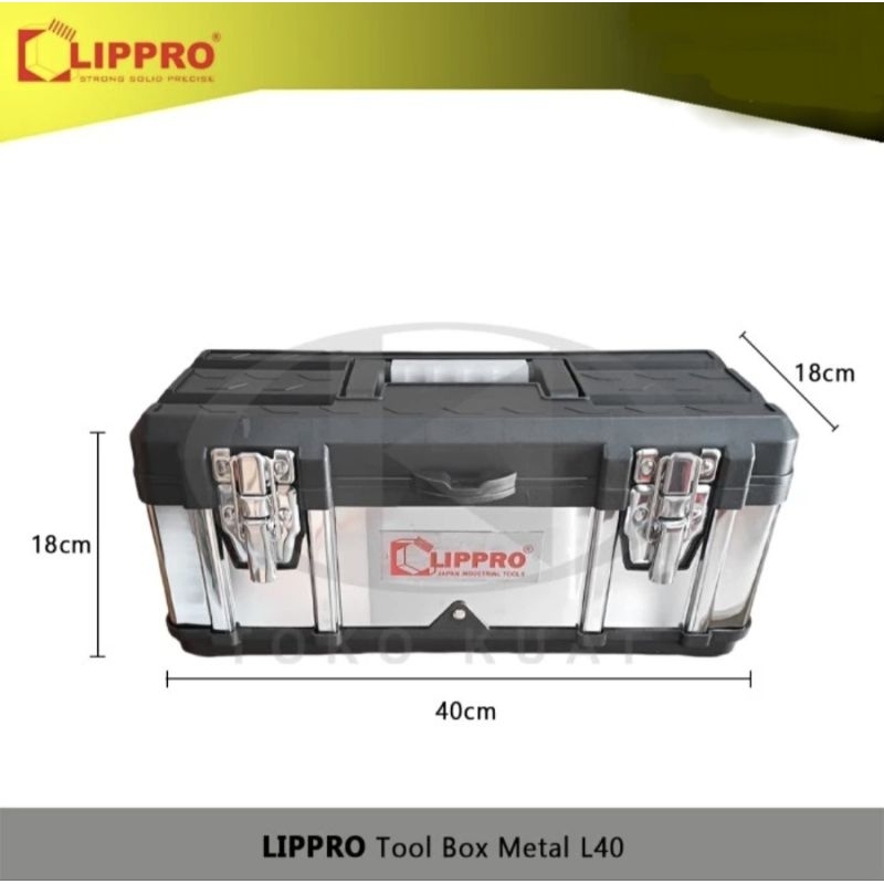 Jual LIPPRO 5818-LM40 L40 Tool Box Toolbox Besi Stainless Steel Kotak ...