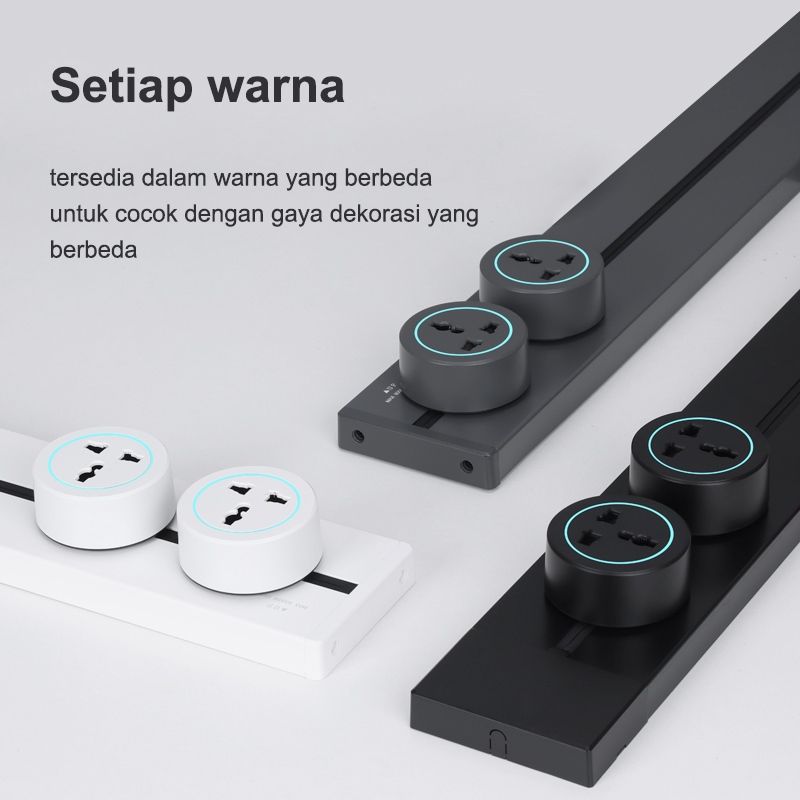 Jual TRACK SOCKET Listrik Elektrik BOARD 40 60 80CM adjustable putar ...