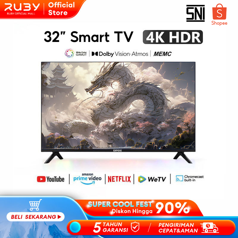 Jual Smart TV 32 inch Smart TV 43 inch TV Android 50 inch LED UHD 4K WIFI Youtube/Google Play ...