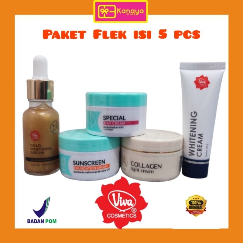 Jual VIVA Paket Anti Flek Noda Hitam | Paket Flek Glowing Serum , Paket ...