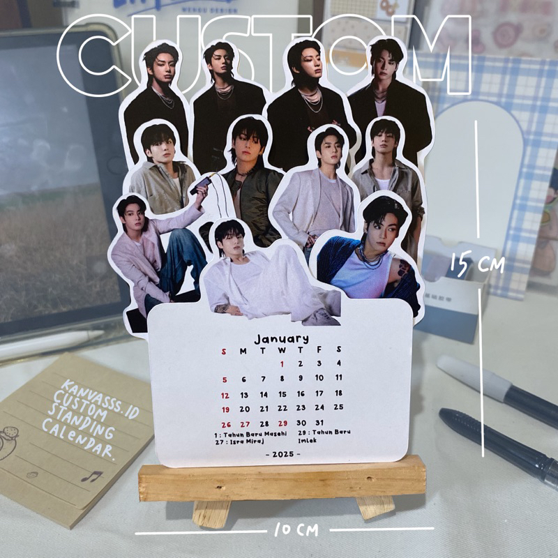 Jual CUSTOM STANDING CALENDAR/Custom Kalender Meja/Standing ...