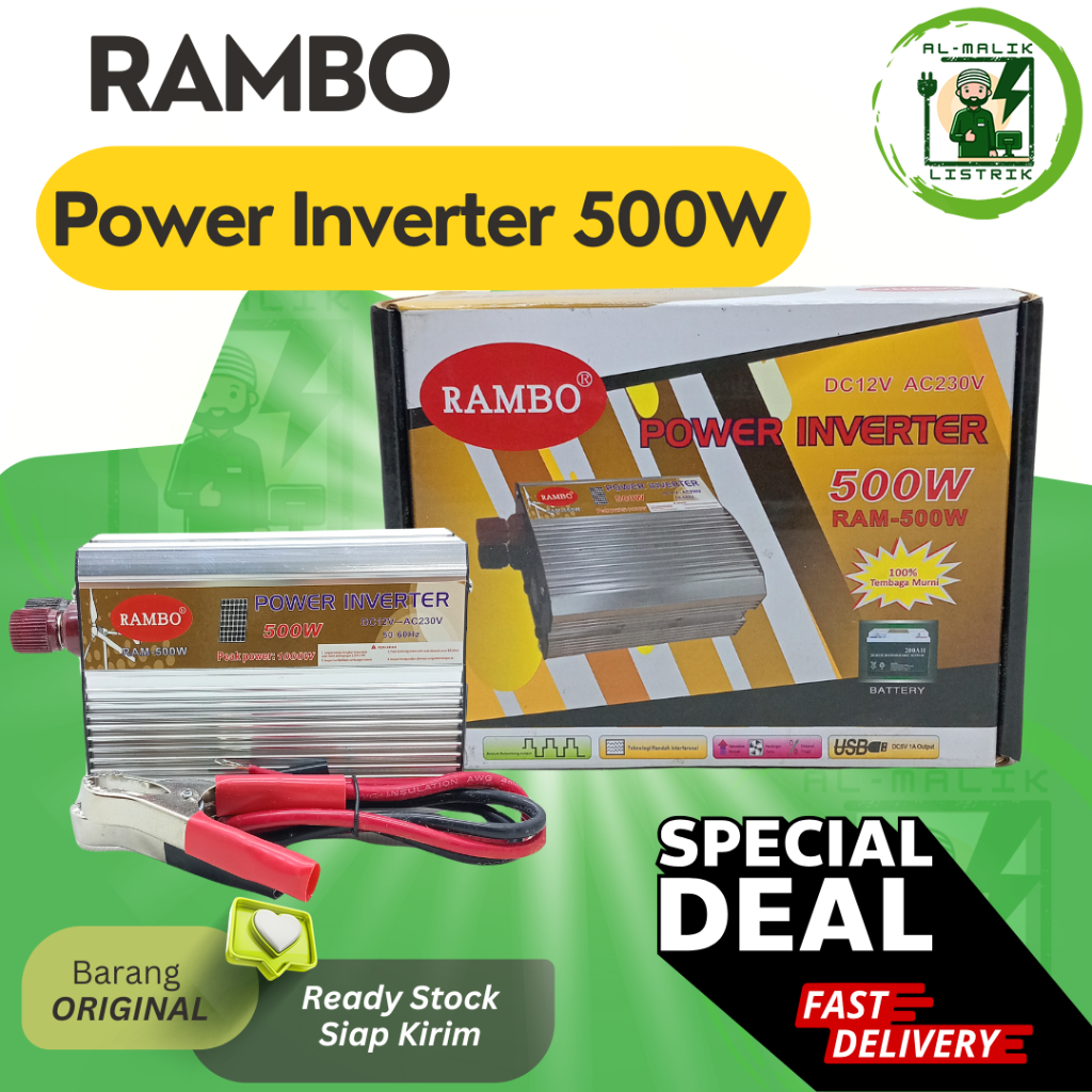 Jual Power Inverter Rambo 500Watt Fully Automatic Inverter Converts ...