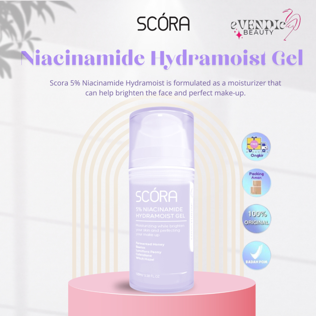 Jual READY SCORA 5% Niacinamide Hydramoist Gel 100ml Pelembab Wajah yang Mencerahkan Kulit ...