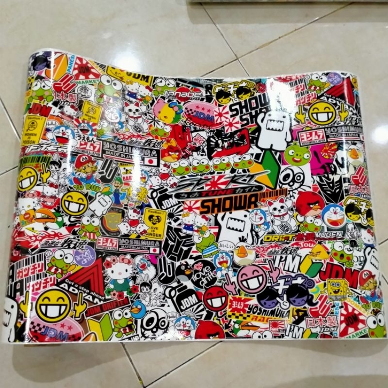 Jual Sticker Skotlet Motif JDM 2 (per 25cm) | Shopee Indonesia