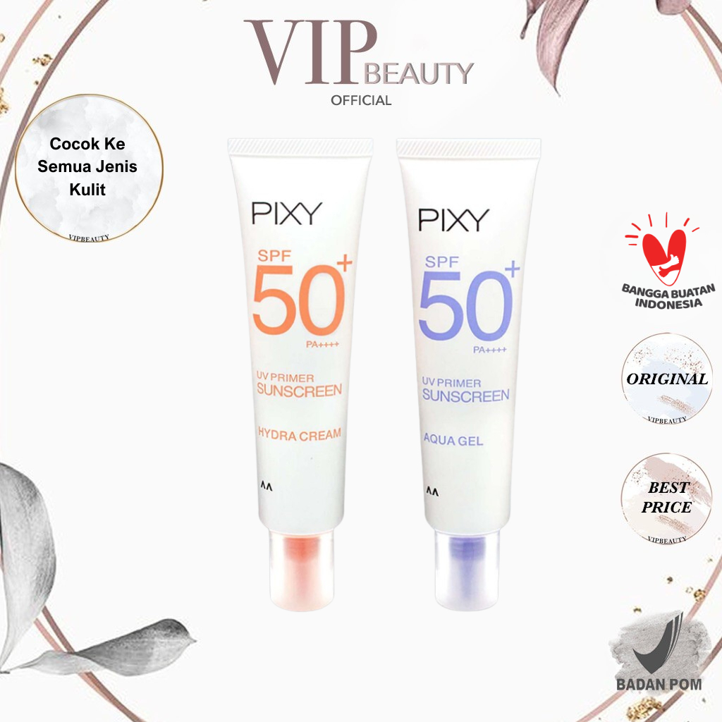 Jual PIXY UV Primer Sunscreen SPF 50 PA++++ | Aqua Gel | Hydra Cream ...