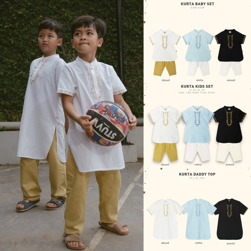 Jual Bohopanna RAYA KURTA Set Kids Dewasa / Set Koko Couple Lebaran Family Set | Shopee Indonesia