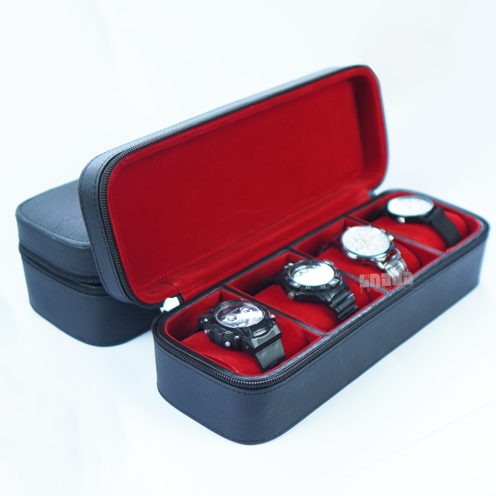 Jual KOTAK JAM TANGAN ISI 4 JUMBO MEMANJANG | TEMPAT JAM TANGAN TRAVEL ...