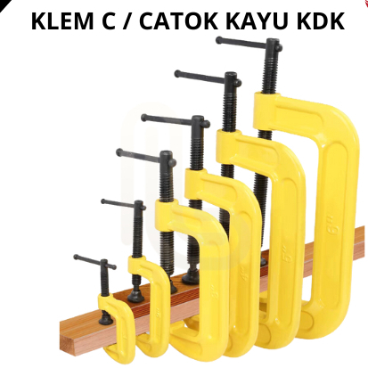 Jual Klem C KDK 4 Inch / Klem Catok Penjepit Kayu 2 Inch 3 Inch 4 Inch ...