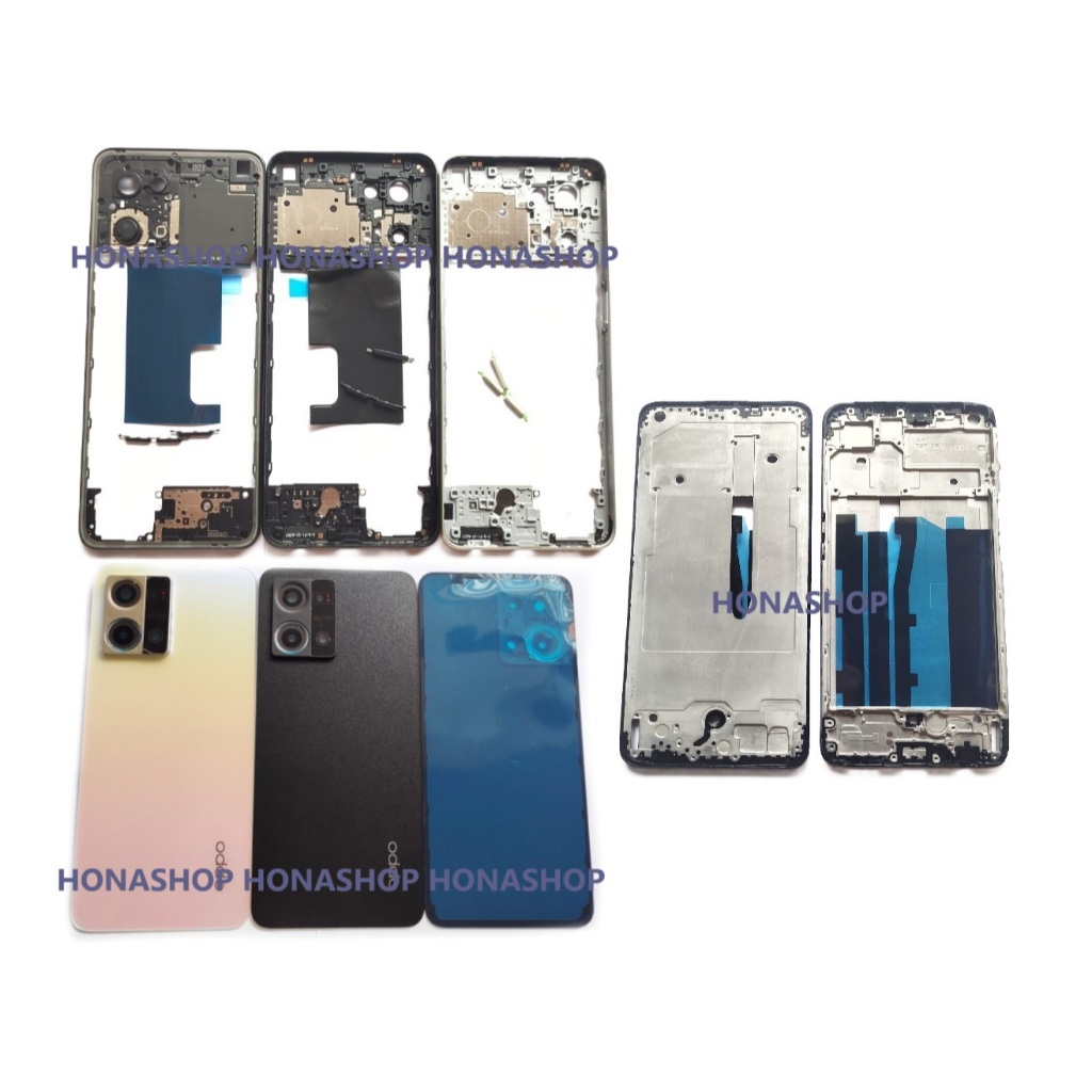 Jual TULANG BAZEL + BACK CASING HOUSING OPPO RENO 8 4G CPH2461 TUTUPAN ...