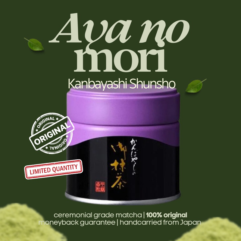 Jual READYSTOCK! Kanbayashi Sunsho Usucha Aya no Mori | Ceremonial Grade Matcha | 100% ORIGINAL ...