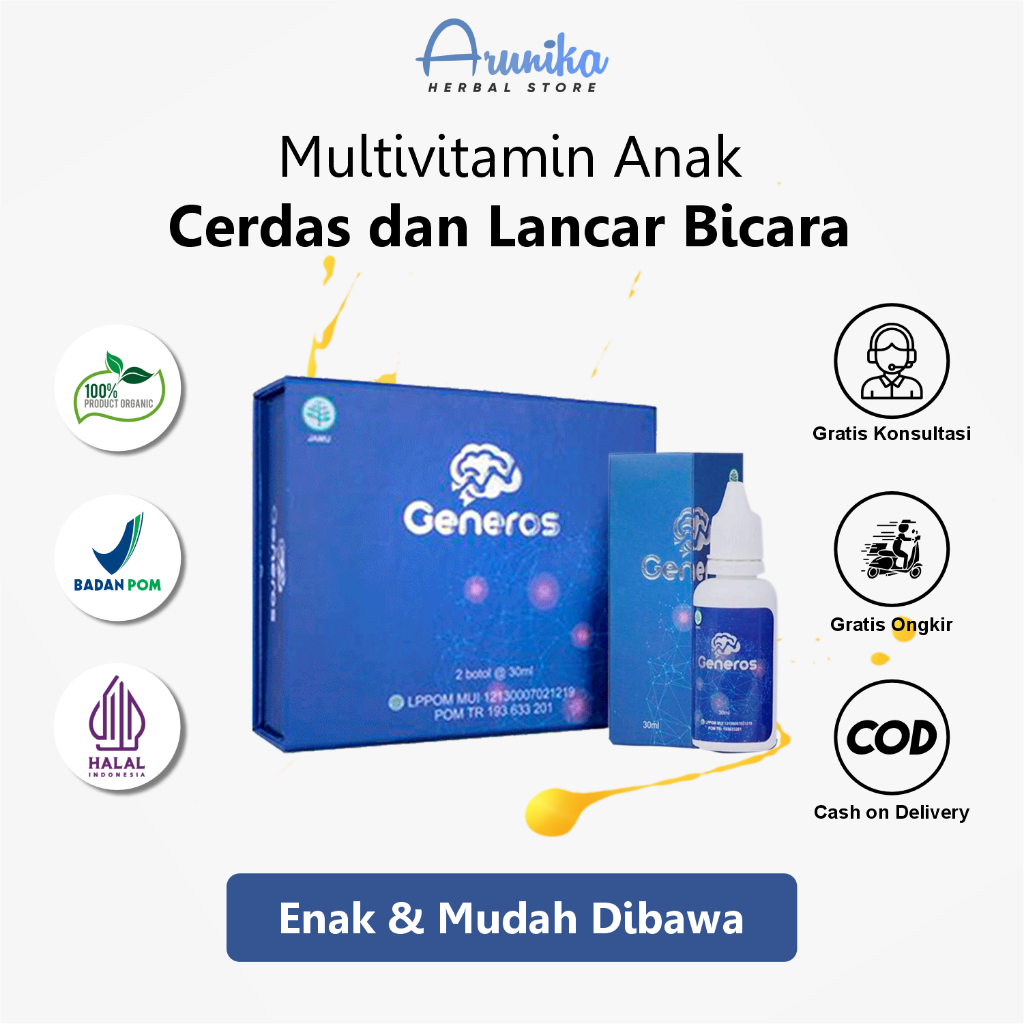 Jual Generos Multivitamin Untuk Anak Lancar Bicara | Shopee Indonesia