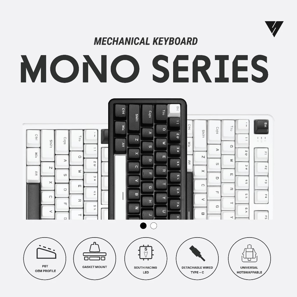 Jual Vortexseries MONO SERIES Gasket Mount Mechanical Keyboard 65 75 87 ...