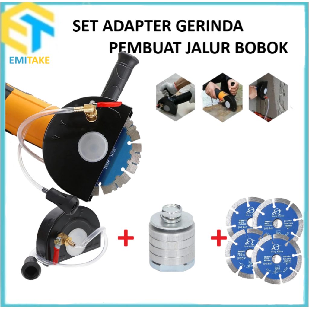 Jual Bobok Jalur Wall Chaser 4 Inch Dan 4 Mata Potong Gerinda Pisau Keramik | Shopee Indonesia