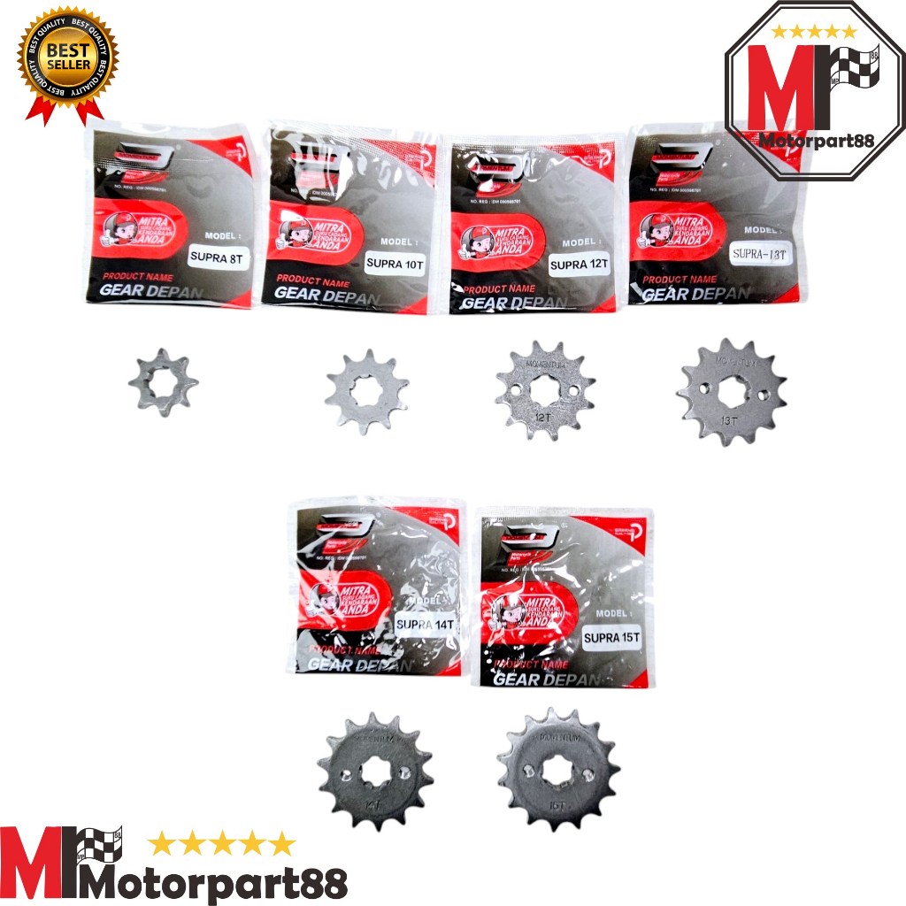 Jual GEAR GIR DEPAN MM HONDA GRAND SUPRA SUPRA FIT LAMA 8T 10T 12T 13T 14T 15T | Shopee Indonesia