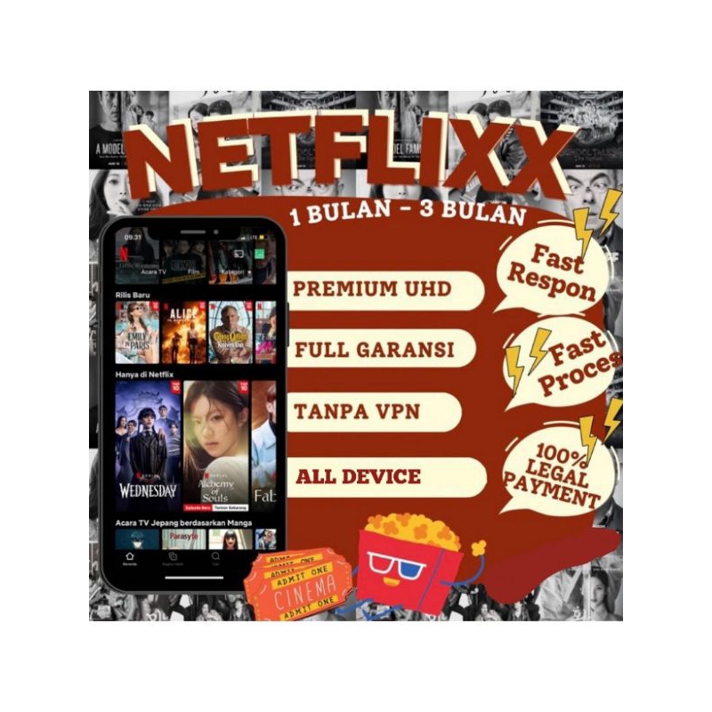 Jual NETFLIX MURAH 1 BULAN PREMIUM 4K UHD FULLGARANSI #2 | Shopee Indonesia