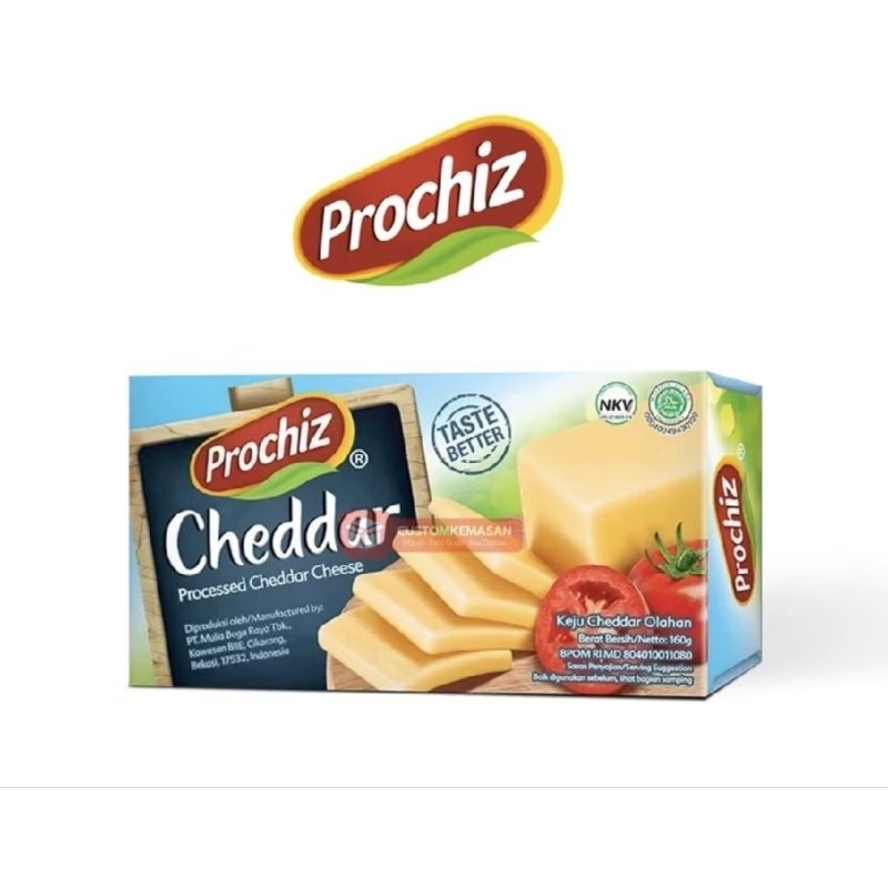 Jual Keju Prochiz Premium Cheddar 160 gram | Shopee Indonesia