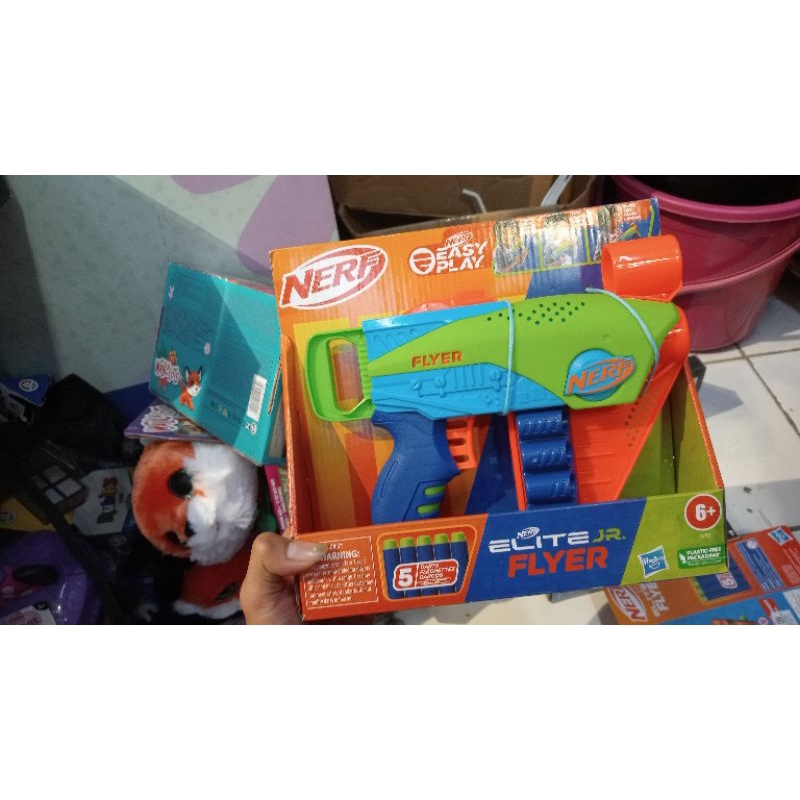Jual NERF Flyer Elite JR easy play new original hasbro mainan tembak ...