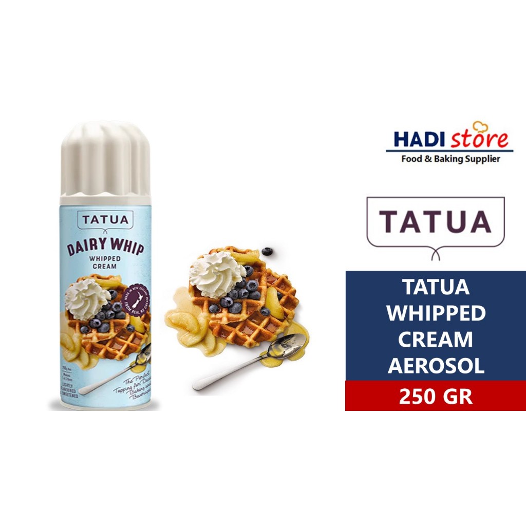 Jual TATUA DAIRY WHIPPED CREAM WHIP KALENG AEROSOL - 250 GR | Shopee ...