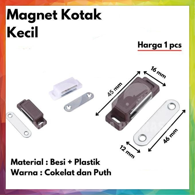 Jual Magnet Pintu Lemari Coklat & Putih Magnet Pintu Kayu Magnetic ...