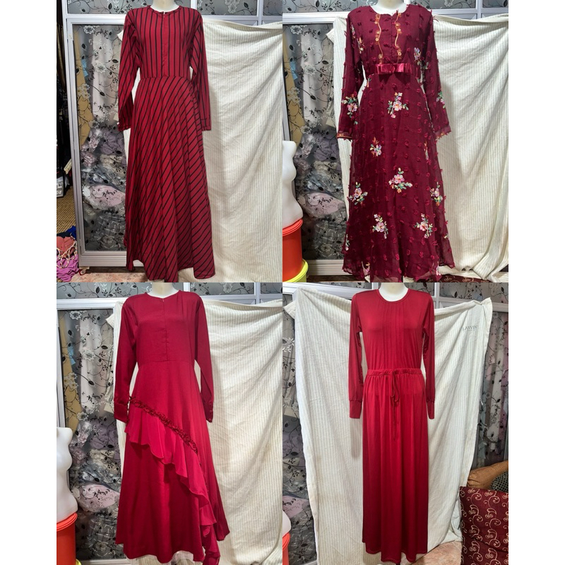 Jual PRELOVED RED DRESS (Gaun Merah) | Shopee Indonesia