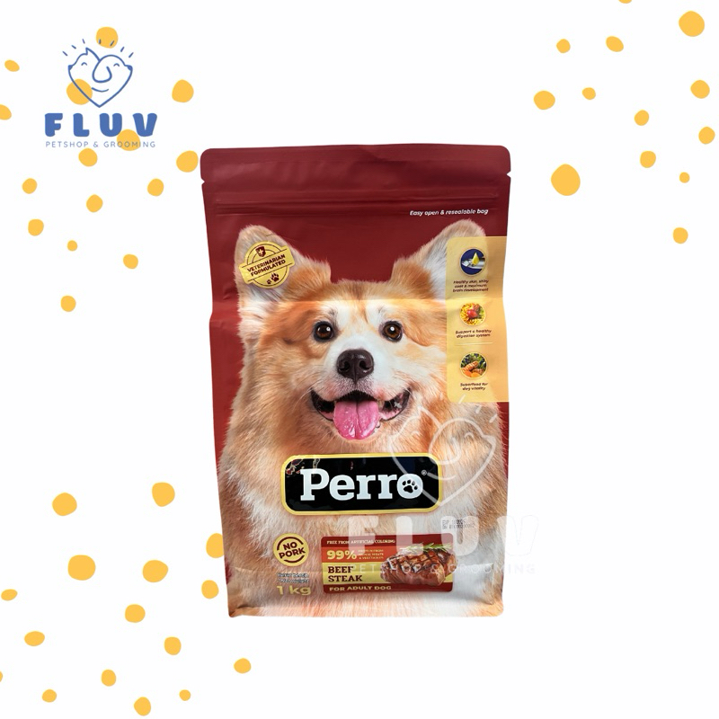 Jual PERRO DRY FOOD ADULT 1kg | Shopee Indonesia