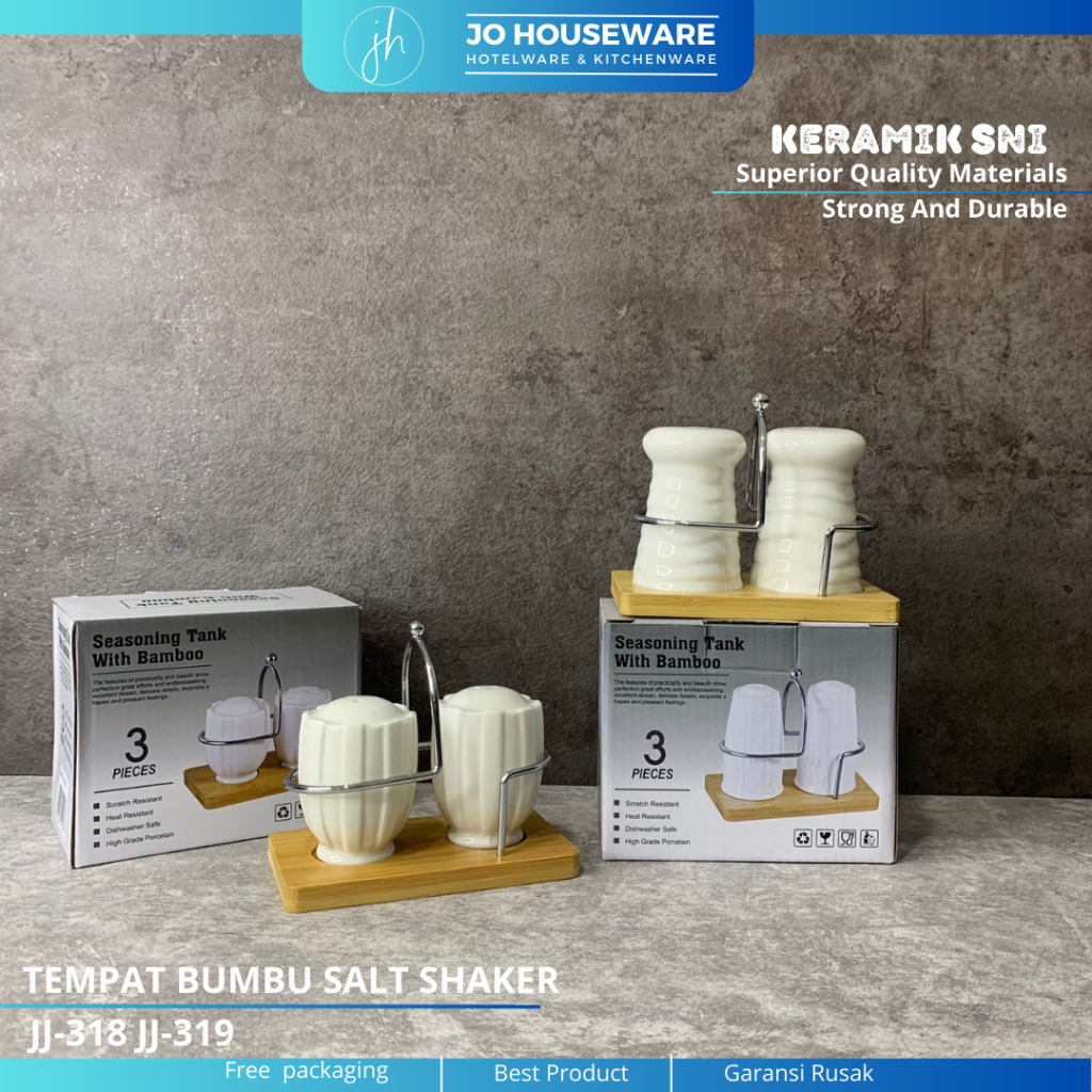 Jual Jo Houseware Tempat Bumbu Salt Shaker Keramik Premium Unik ...