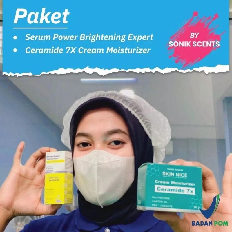 Jual PAKET SONIC SKIN NICE 2in1 - Serum Power Brightening Expert ...