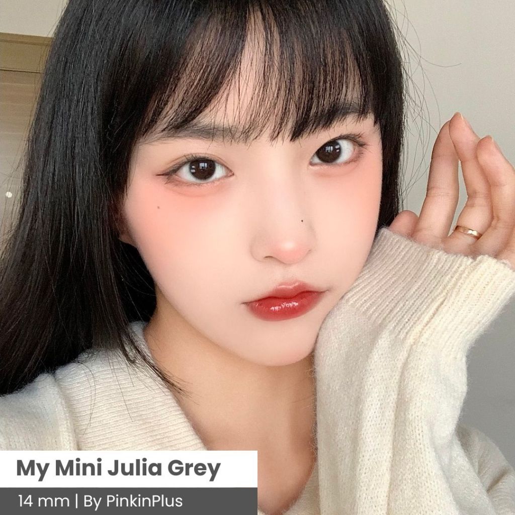 Jual Softlens My Mini Julia Gray 14mm Pinkin Natural Lens / Softlen My Mini Julia Grey 14mm by ...