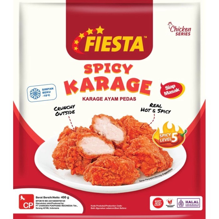 Jual FIESTA CHICKEN KARAGE & SPICY KARAGE 400G / DAGING PAHA AYAM ...