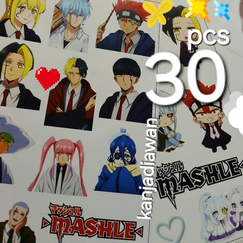 Jual Stiker Mashle 30 PC Anime Mashle Sticker Pack | Shopee Indonesia