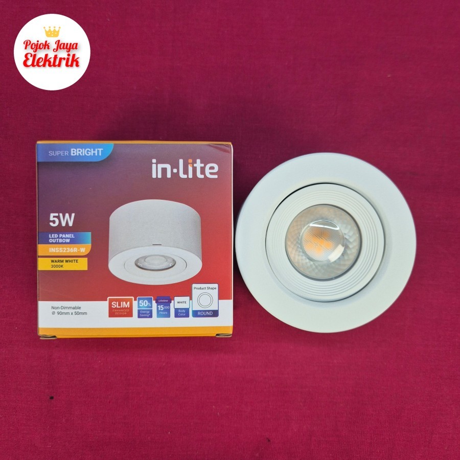 Jual INSS236R Lampu DownLight Mini 5W LED COB Adjustable OB Outbow Body ...
